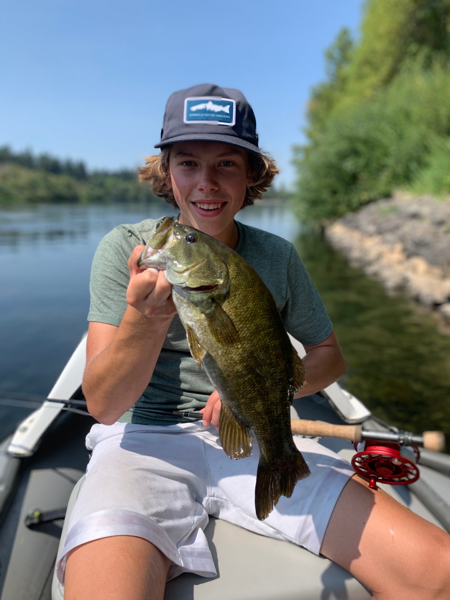 Can You Catch Smallmouth Bass on a Fly Rod Near Portland...Yes ...